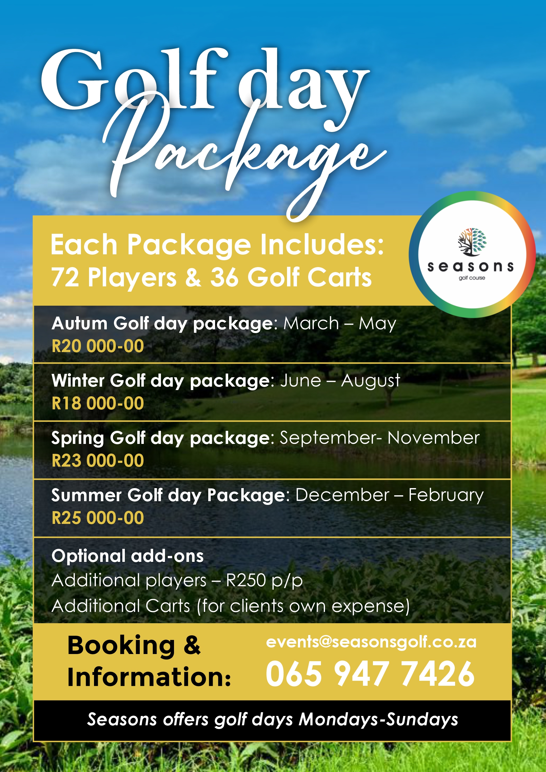 Golf Days - Seasons Golf Course